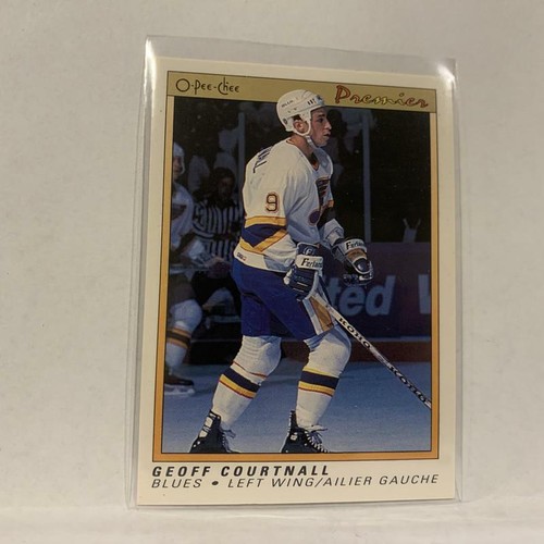#18 Geoff Courtnall St Louis Blues 1991-92 O-Pee-Chee Hockey Card A2R ...