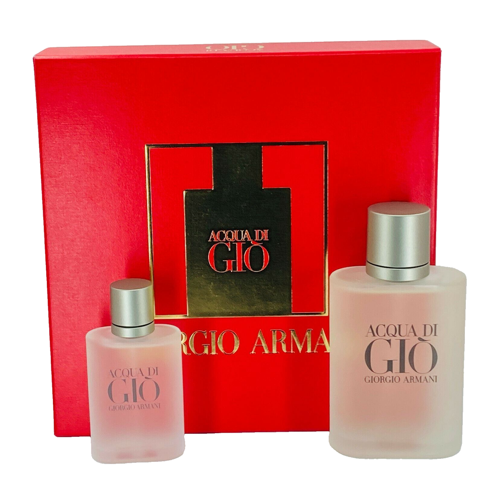 Acqua Di Gio ( 3.4 oz + 30 ml ) Eau De Toilette Spray For Men Gift Set ...