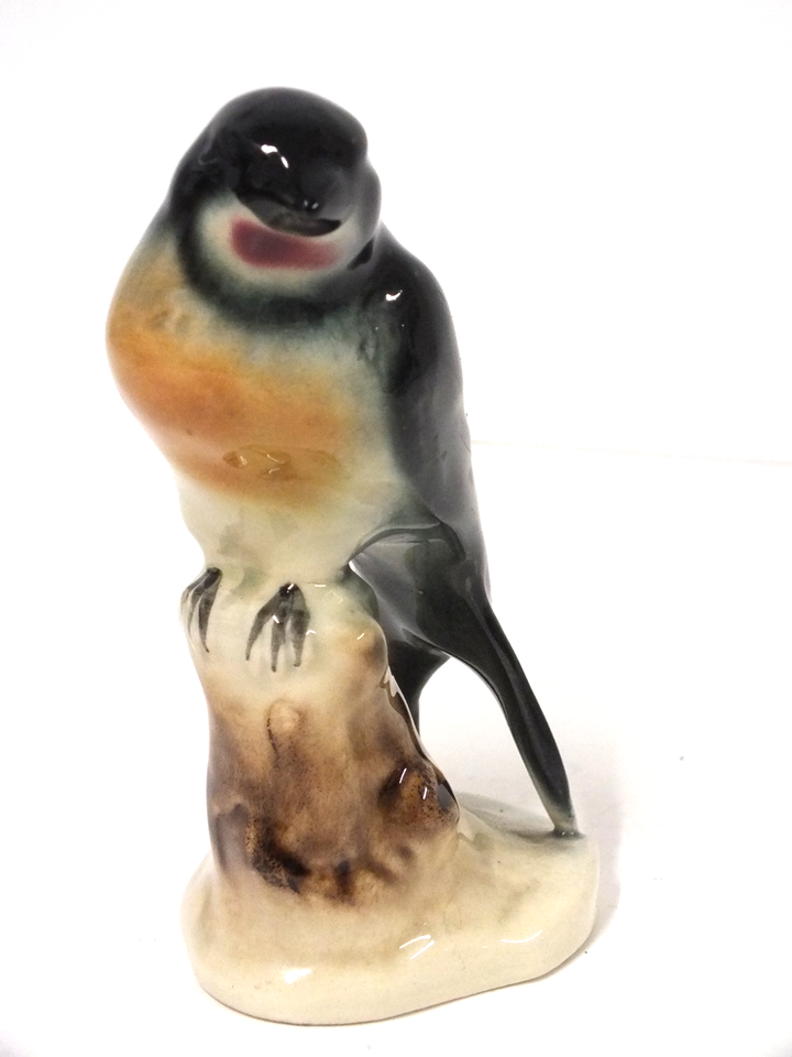 Vintage Cortendorf German Made Porcelain Swallow Figurine 5" (Nac ...