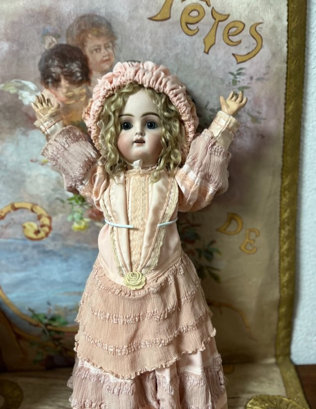Rare 22.4" Antique French Character Doll by Pintel & Godchaux Model 11 ...