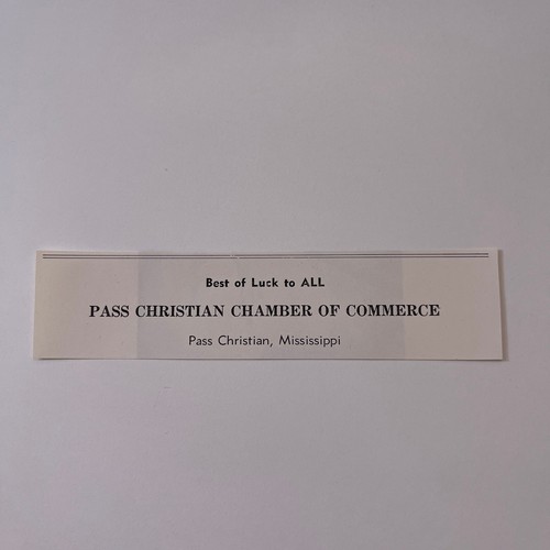 Pass Christian Chamber of Commerce Pass Christian MS 1953 Gulfport MS ...