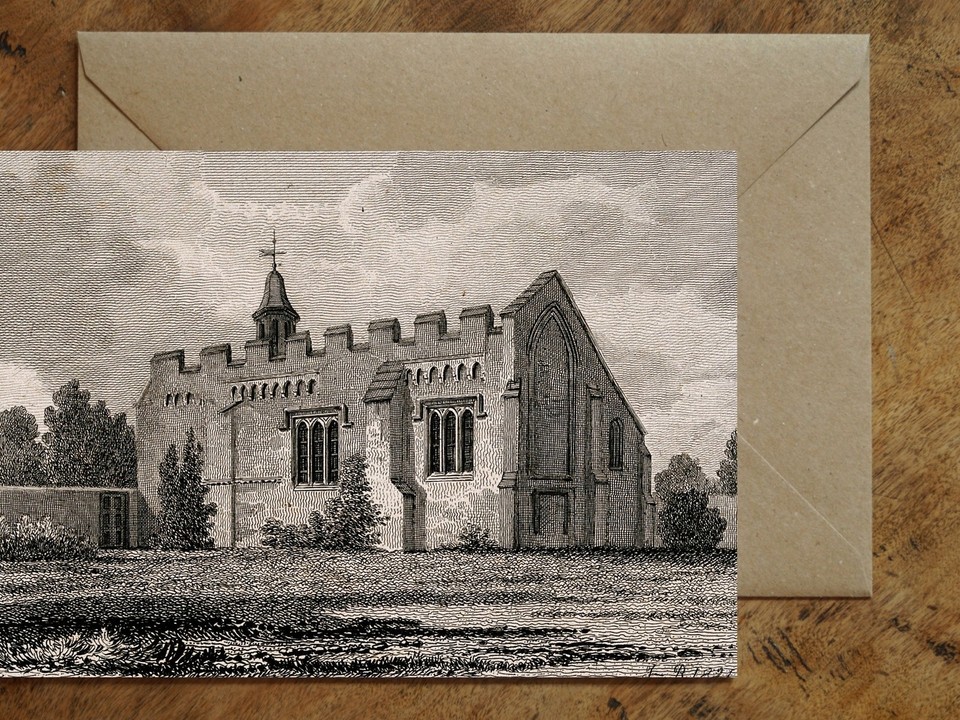 Grammar School, Stamford, Lincolnshire by J.B. - A5 Art Print Card ...