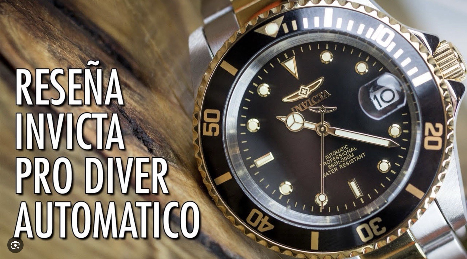 Invicta Pro Diver 8927OB Two Tone Gold Steel Black Dial Automatic Men's ...