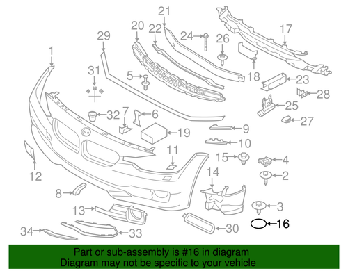 BMW 51247065559 Genuine OEM Factory Original Support Panel Clip for ...