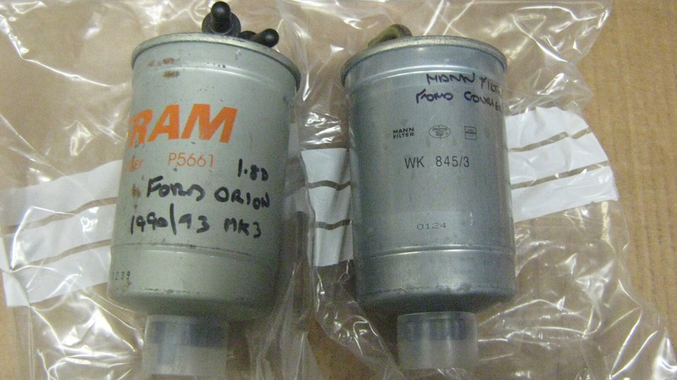 5 X FUEL FILTERS 1 X FRAM P5661 1 X MANN WK845/3 3 X BOSCH 0450906261 ...