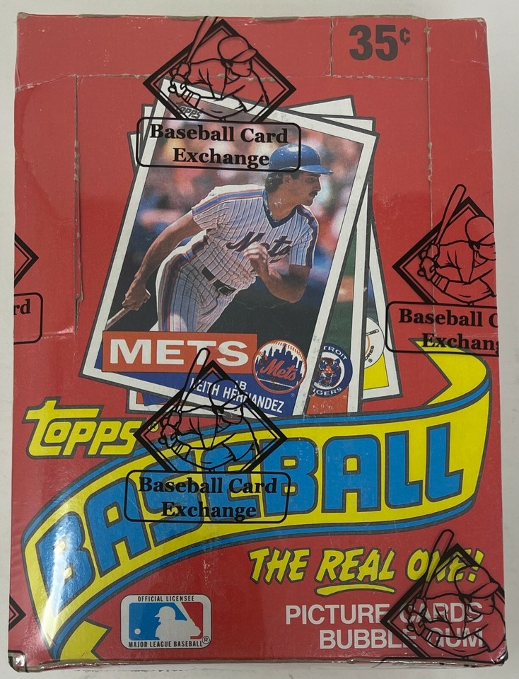 1985 TOPPS NO DATE MLB Baseball Unopened HOBBY Trading Card BOX 36 Wax ...