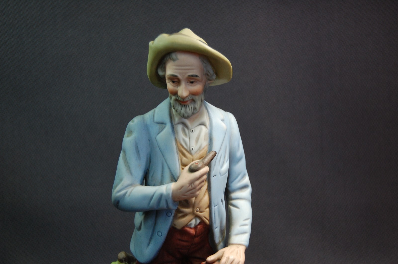 Vintage HOMCO Old Man with Pipe & Shovel Bisque 11 7/8" Figurine | eBay