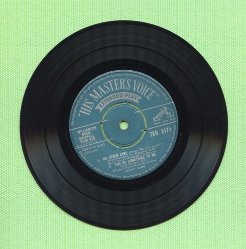 PERRY COMO / So Smooth / HIS MASTER'S VOICE 7EG8171 Press England 1956 ...