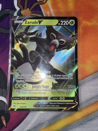 Pokemon TCG Zarude V 016/172 NM | eBay
