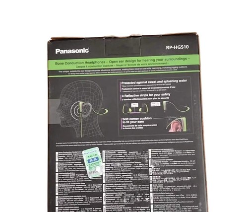 Panasonic RP-HGS10-G Open-Ear Bone Conduction Headphones with ...