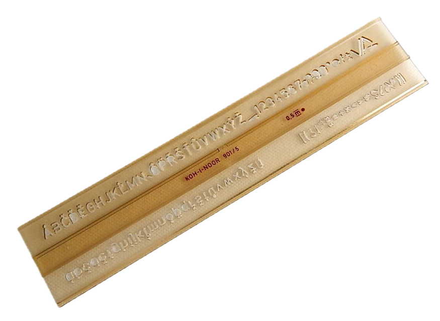 Letter Template Stencil Metric KOH-I-NOOR 903 ISO Lettering | eBay