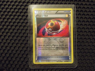 2015 Pokemon Card Repeat Ball 136/160 Reverse Holo XY Primal Clash NM ...