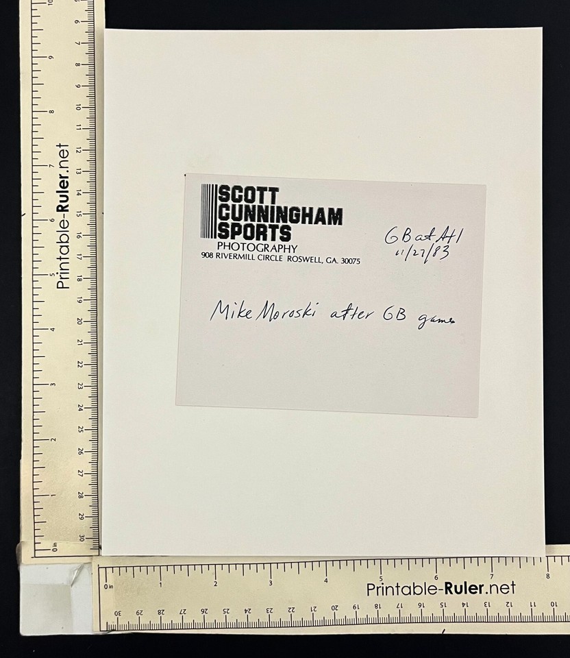 1983 Mike Moroski QB Smiles After Atlanta Flacons Game Vintage Press ...