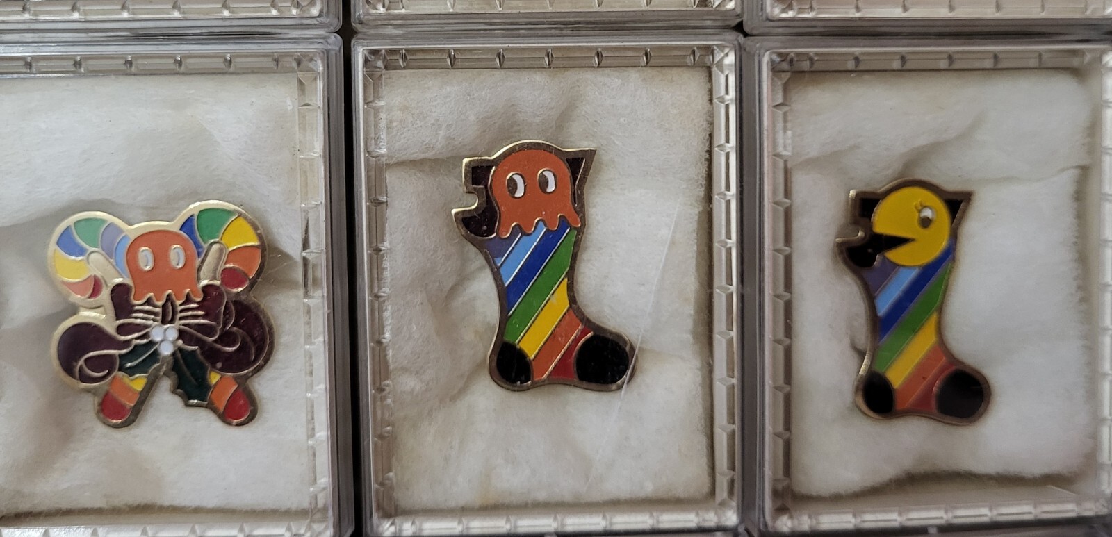 Lot of 12 PAC MAN GHOSTS/PAC MAN/STRAWBERRY SHORTCAKE PINS NOS Vtg | eBay