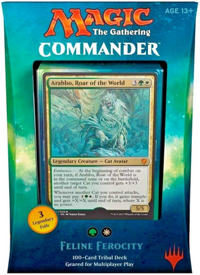 Magic the Gathering - Commander 2017 - Feline Ferocity - Factory Sealed ...