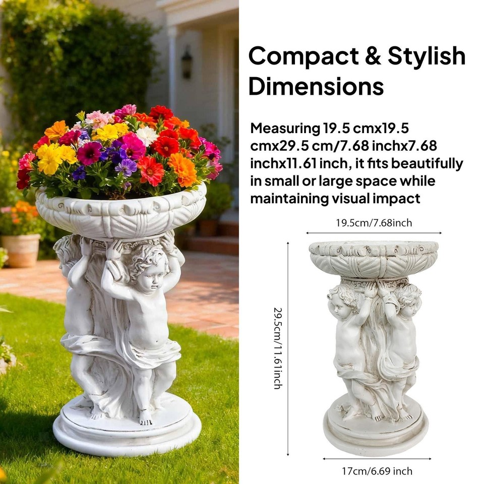 Angel Flowerpot Adornment Resin Crafts European Style Plant Pot Roman ...