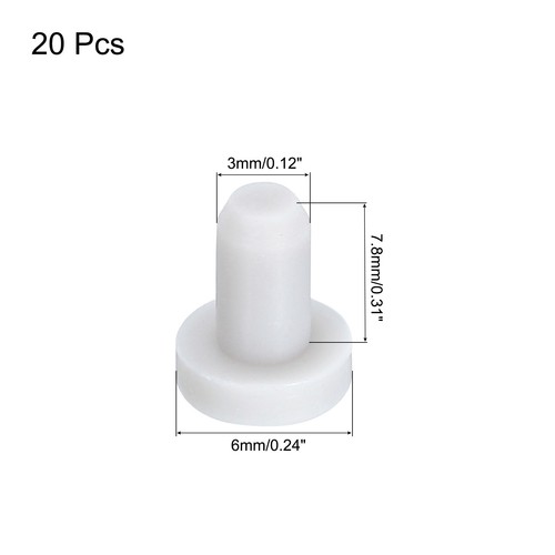 High Temp Silicone Plug T Shaped Solid Silicon Stopper Grey 6x7.8x3mm 20pcs 724117648329| eBay