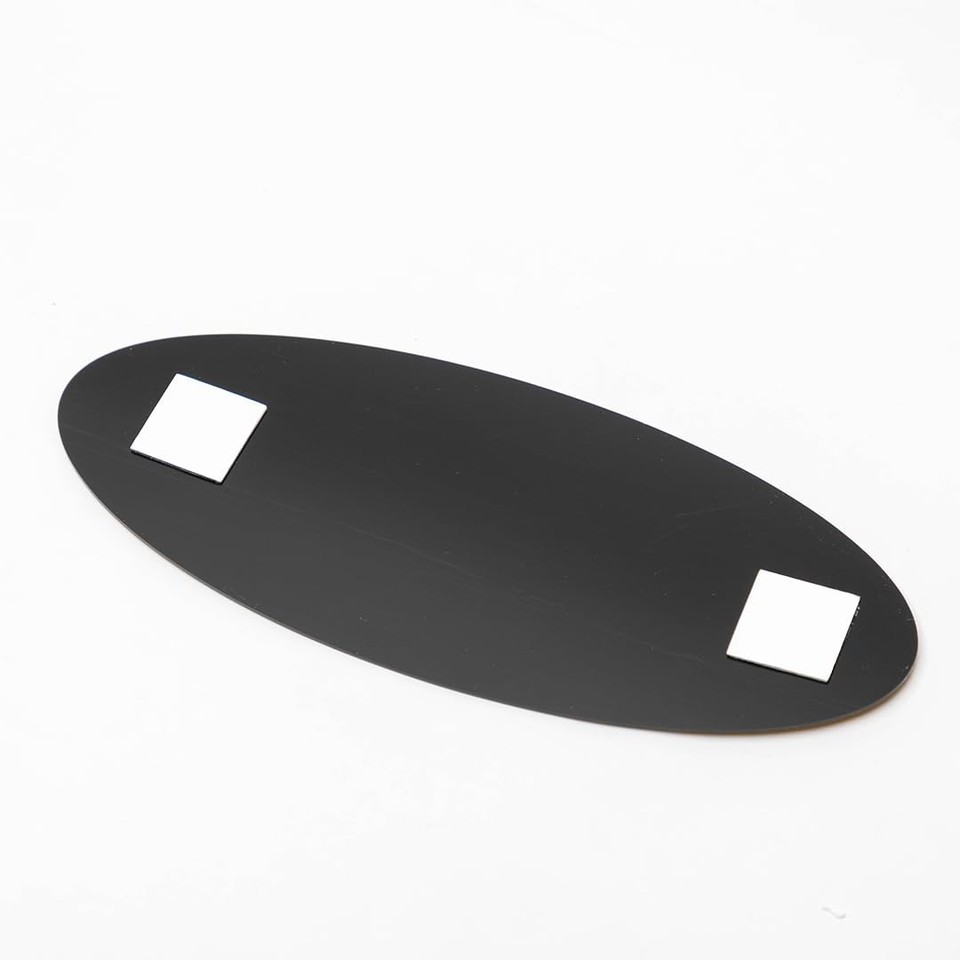 Oval Restroom Right Arrow Sign Large Black Durable Wall Door Mount ...