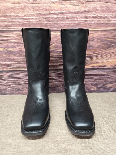Frye Nash Roper Men's Leather Square Toe Boots Black Size 9.5D NEW ...