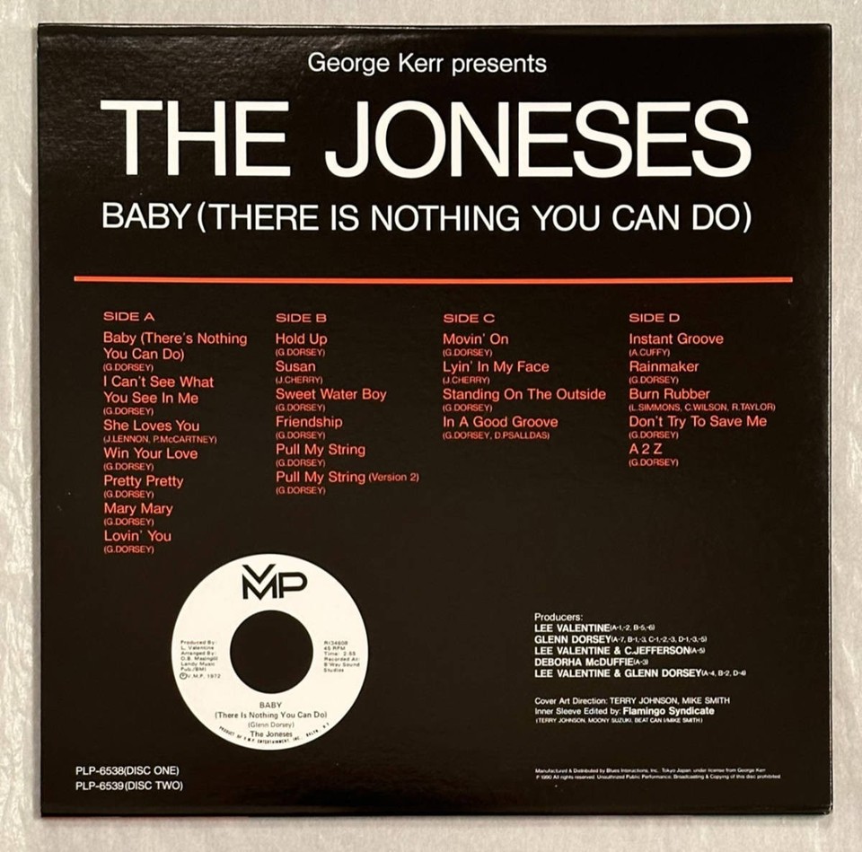 1990 Original Domestic Edition The Joneses - Baby There Is Nothing You ...