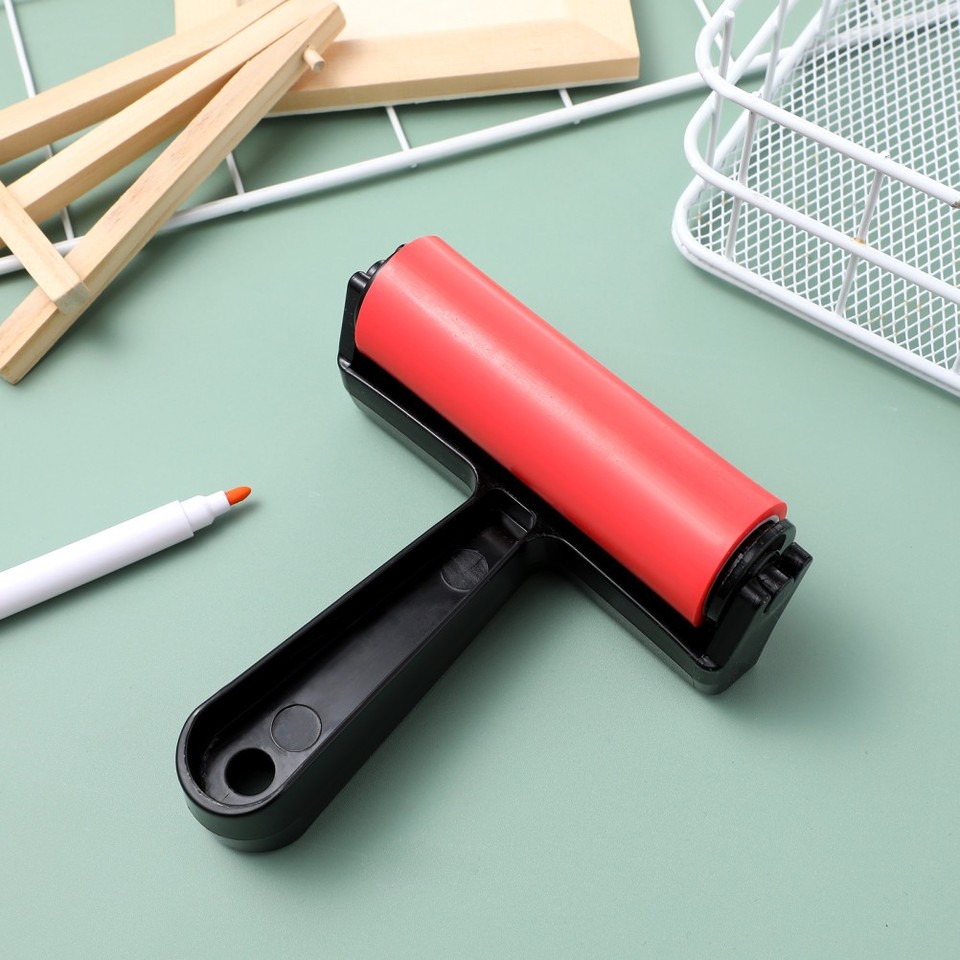 2 Pcs Manual Craft Roller Replaceable Printing Printmaking Brayers for ...
