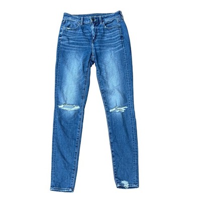 American Eagle Outfitters Womens The Dream Jean High Waisted Ripped ...