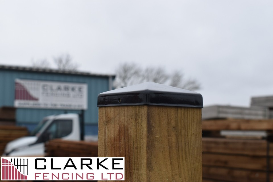 Metal Fence Post Cap Finials | Suits 3x3"or 4x4" Posts | Galvanized ...