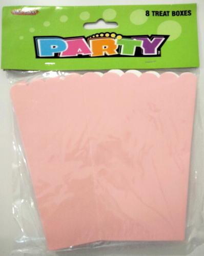 Pastel Pink Birthday Party Celebration Treat Favour Loot Boxes Pk 8 ...