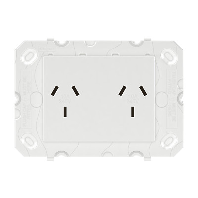 HPM ARTEOR DOUBLE POWERPOINT WITH AUTOSWITCH 10A 240V AC Grid Only ...