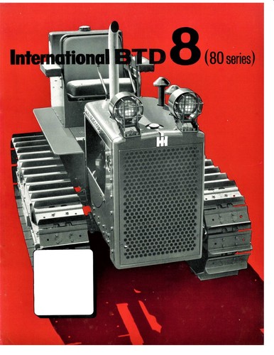 IH International Harvester BTD-8 Diesel Crawler Tractor Brochure BTD8 Dozer | eBay
