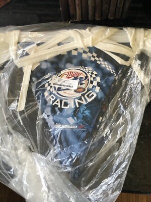 RARE Miller Lite race Flags banner aprox. 40’ Tailgate party decor new ...
