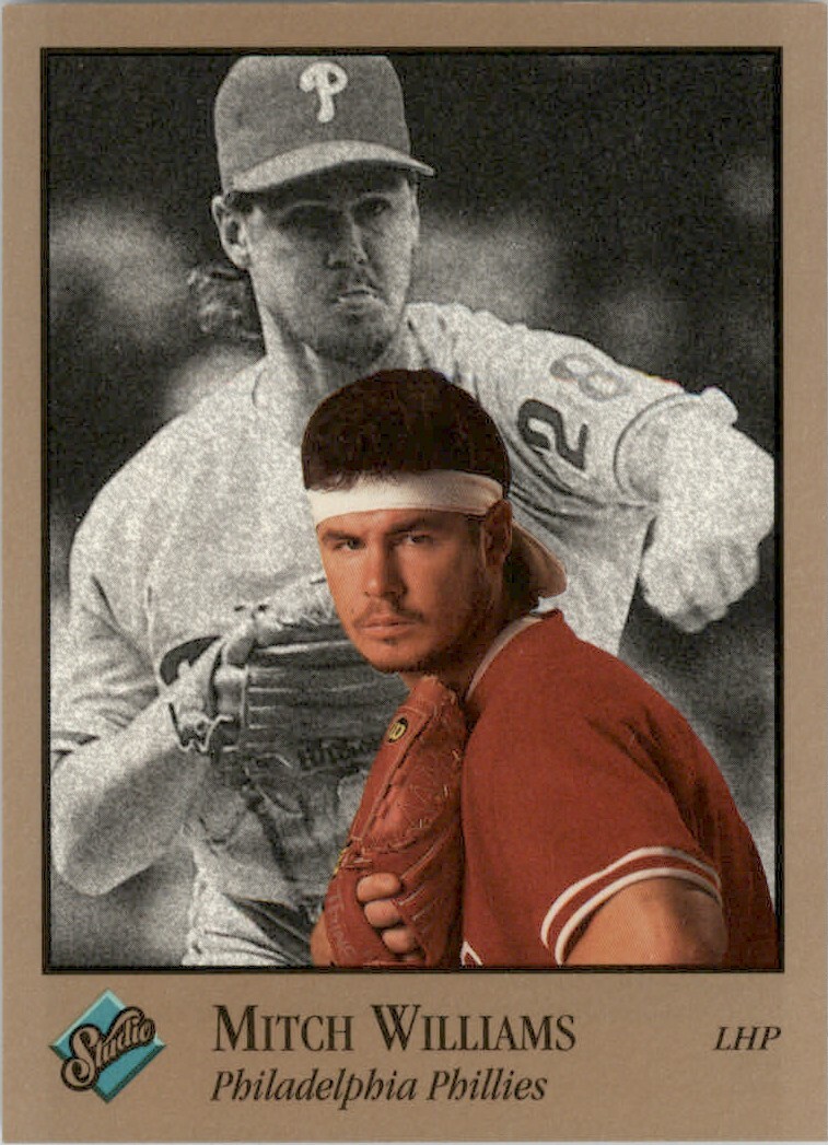 1992 Studio Mitch Williams Philadelphia Phillies #80 Baseball Card | eBay