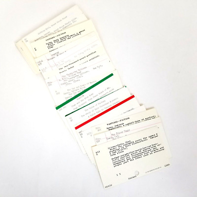 School Library Catalog Cards Lot of 50 Craft Art Junk Journal 3" x 5 ...