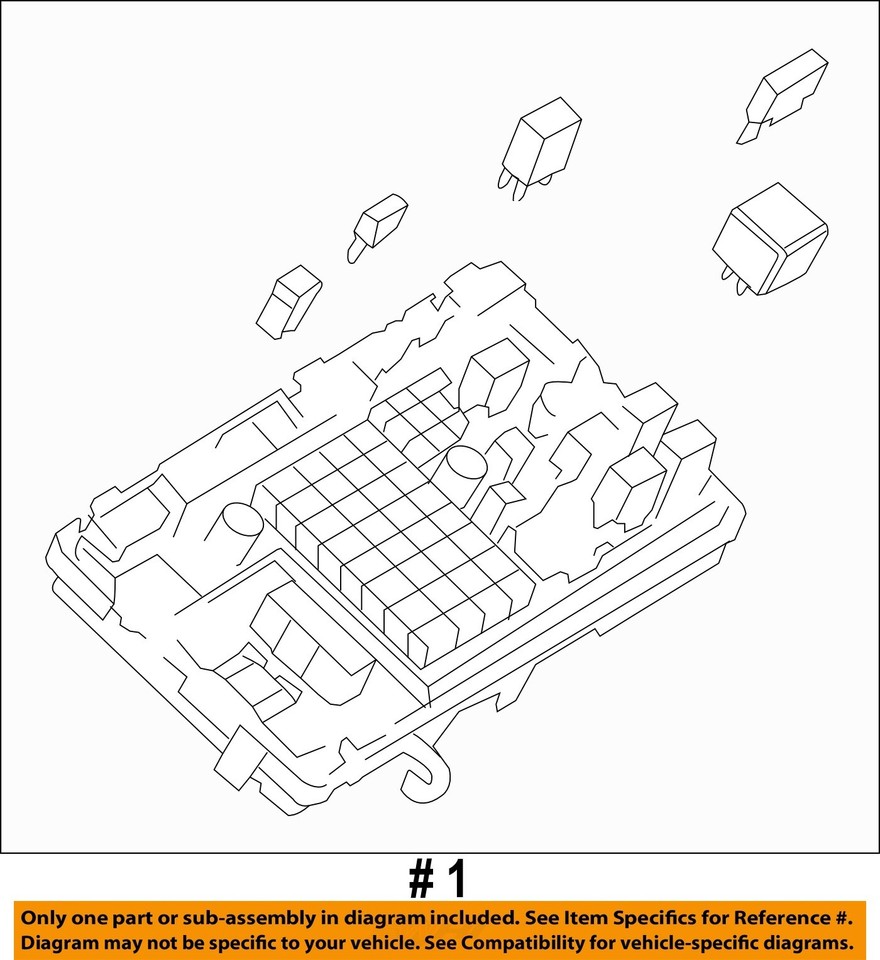 2015-2016 EXPRESS VAN SAVANA ENGINE WIRING HARNESS JUNCTION BLOCK ...
