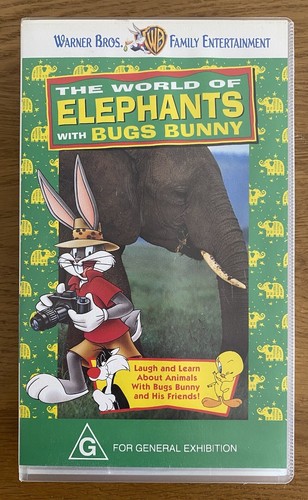 The World of ELEPHANTS with BUGS BUNNY VHS 1999 Looney Tunes TESTED ...
