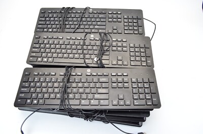 Lot of 15 HP Full Qwerty USB Keyboard KU-1469 KBAR211 803823 803181 | eBay