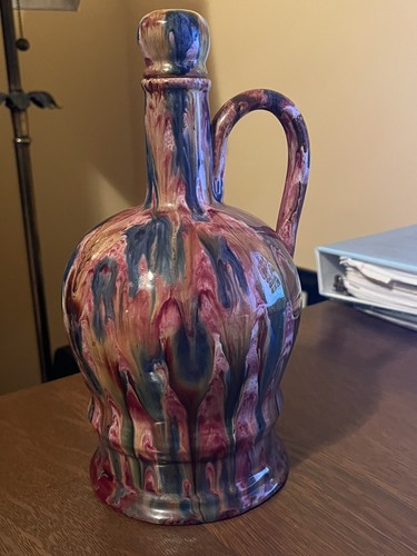 Vintage/Retro/ Beautiful Drip Art Musical Whiskey Decanter (Working) | eBay