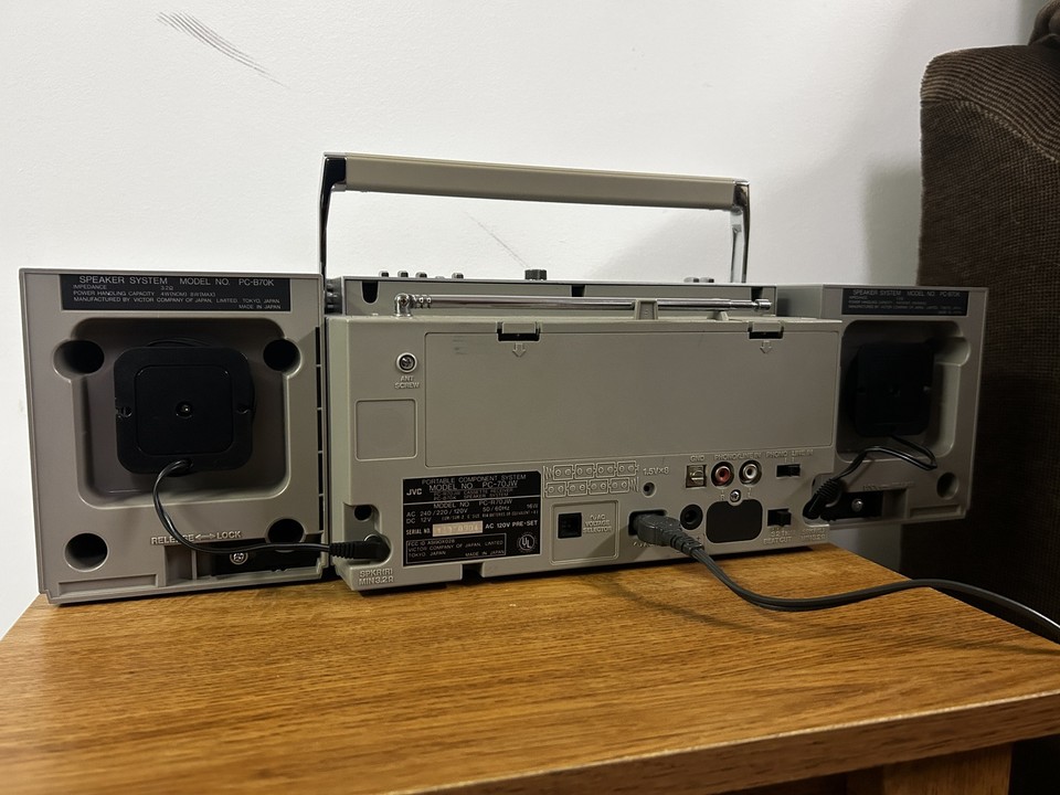 Vintage JVC PC-70 Stereo AM/FM/SW1/SW2 Radio Cassette Boombox READ ...
