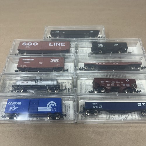 Lot of 9 Kadee Micro Trains Box Cars, Reefers, Boxcar - N-Scale (NEW ...