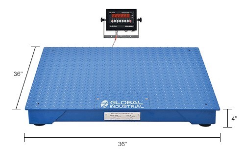 NEW! NTEP Pallet Scale With LED Indicator, 3'x3', 2,500 lb x 0.5 lb ...