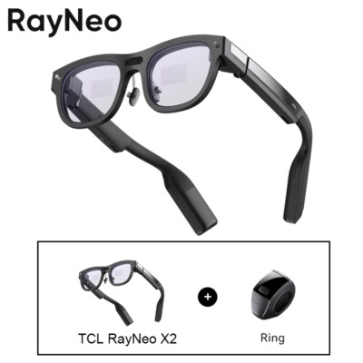 TCL RayNeo X2 Smart AR Glasses Full-Color Micro LED Display Bluetooth ...