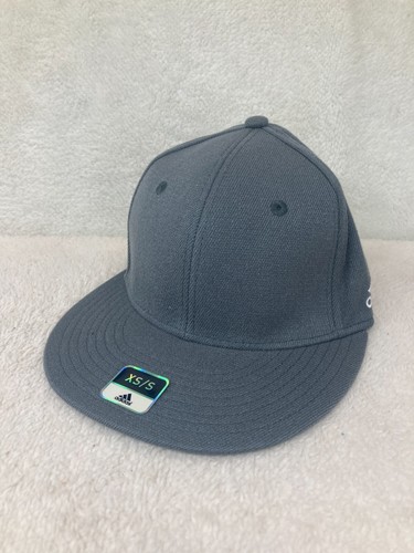 adidas Team Hat Cap Gray Size XS/S Superflex NEW | eBay