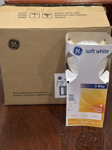 GE - Soft White - “Mogul-Base” - 100/200/300 - 3 Way - E39 Base - 1 ...