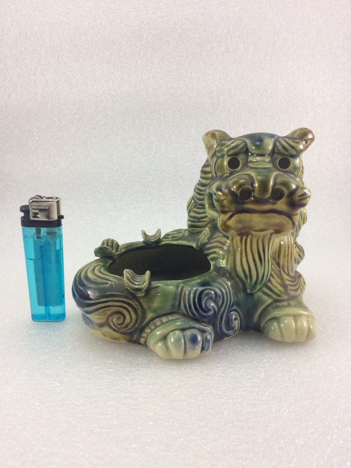 Antique Japanese Asian Lion Foo Dog Shi Shi Handmade Hand Painted ...