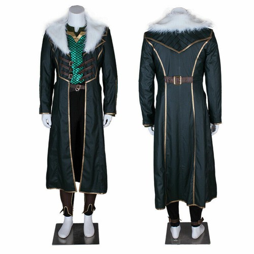 Avengers Thor Loki Laufeyson Odinson Cosplay Costume Long Coat Vest ...