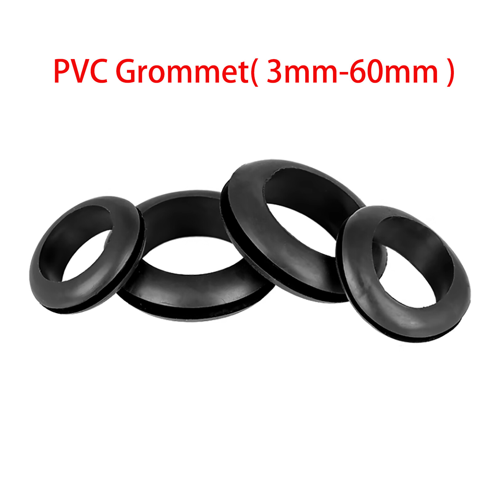 Wiring Open Grommets 3mm 4mm 5mm 6mm 7mm 8mm - 60mm - Rubber Open ...