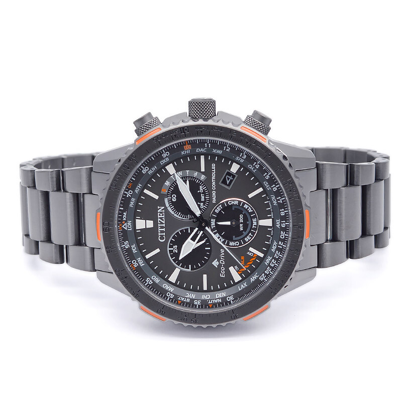 CITIZEN PROMASTER SKY CB5007-51H Eco-Drive Radio Solar Analog Watch ...