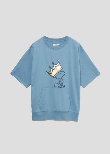 Graniph PEANUTS Crown grande silhouette sweat-shirt à manches courtes ...