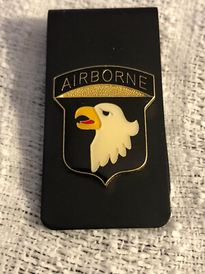 US ARMY 101st Airborne Division Black Money Clip Screaming Eagles New ...