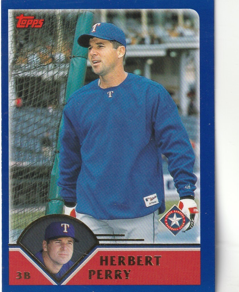 FREE SHIPPING-MINT-2003 Topps Herb Perry Herbert Perry #75 RANGERS | eBay